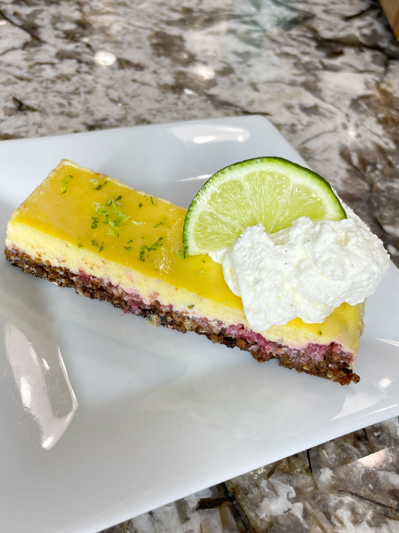 Key Lime Raspberry Bars | The Random Housewife
